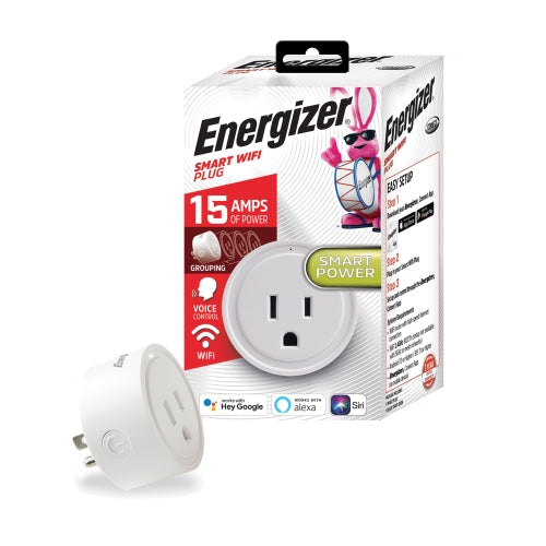 Smart Wi-Fi 15 Amp Wall Outlet Plug, Voice Control, Remote Access, Mob ...