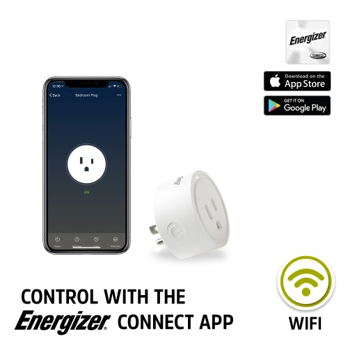 Smart Wi-Fi 15 Amp Wall Outlet Plug, Voice Control, Remote Access, Mob ...