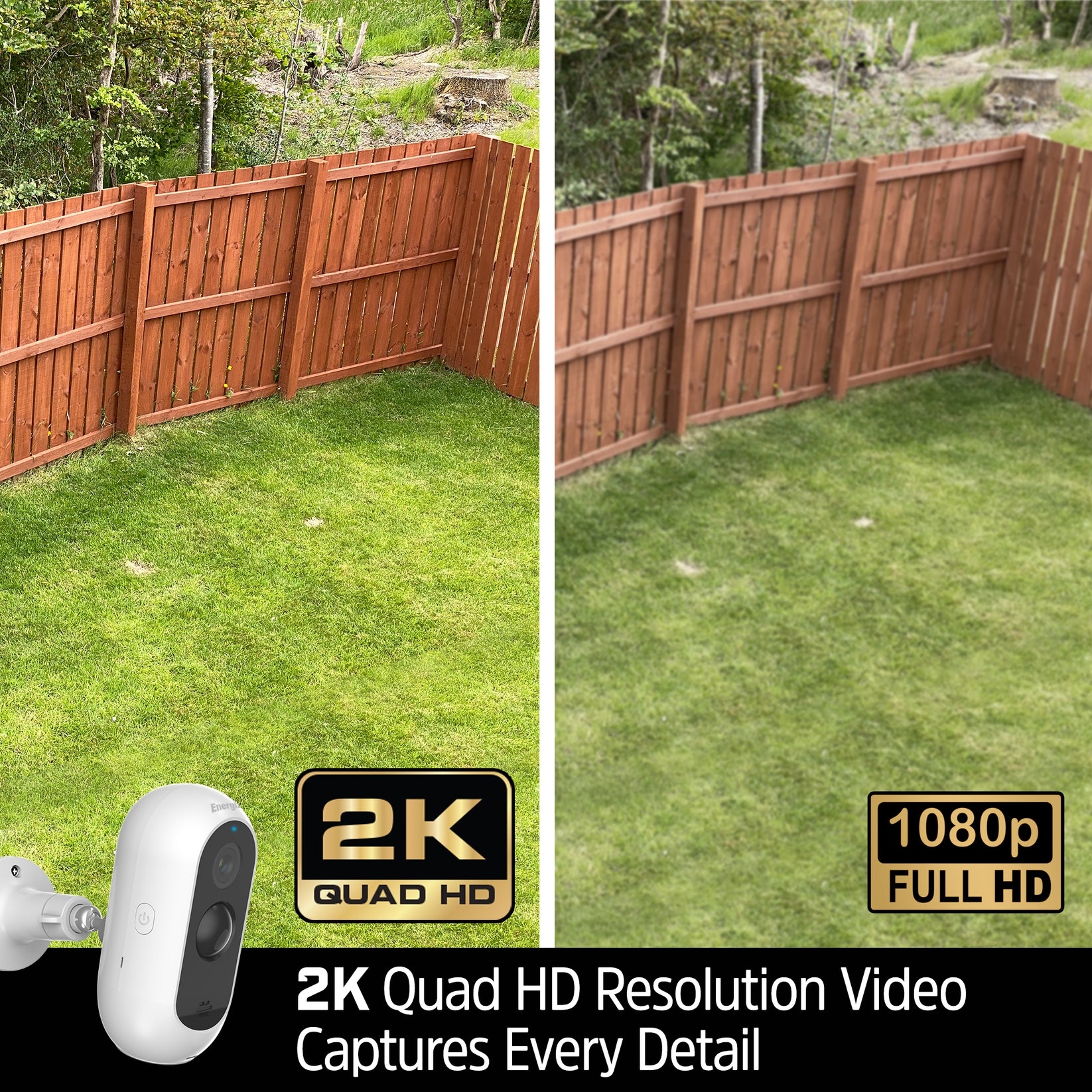 Smart 2K Outdoor Rechargeable Battery Wireless Security Camera ...