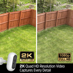 Smart 2K Outdoor Rechargeable Battery Wireless Security Camera ...