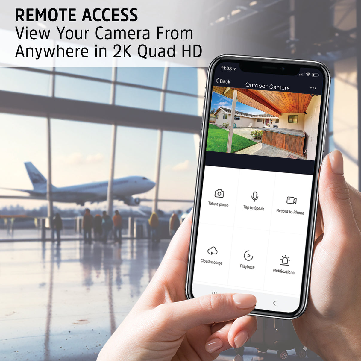 Smart 2K Outdoor Rechargeable Battery Wireless Security Camera ...