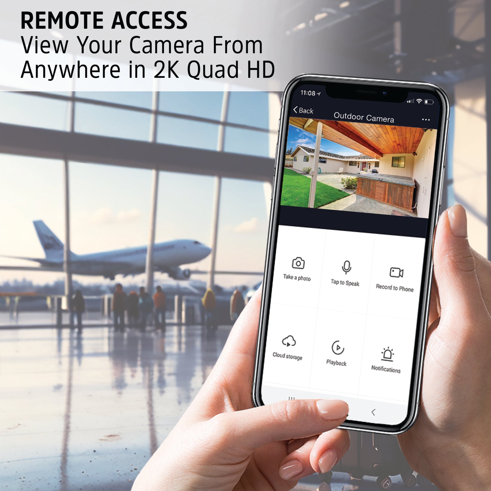 Smart 2K Outdoor Rechargeable Battery Wireless Security Camera ...